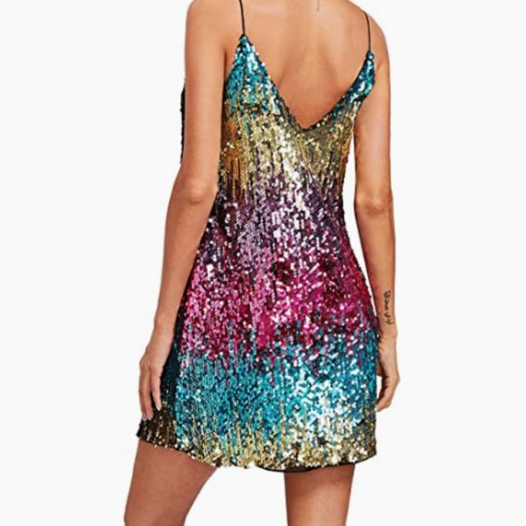 Dresses | Multicolored Sequin Dress | Poshmark